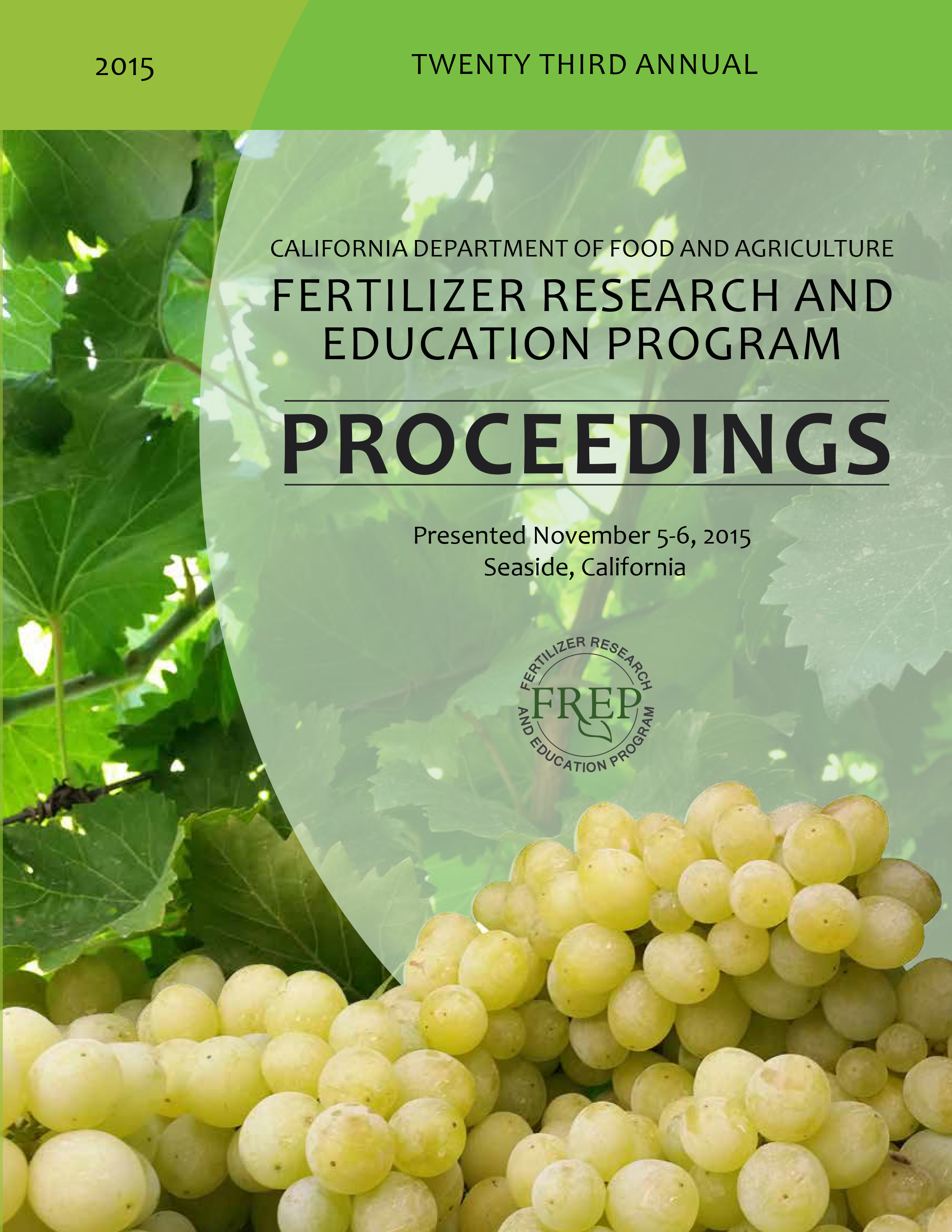 CDFA - Fertilizer Research and Education Program - Conference ...