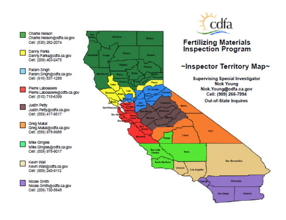 CDFA > Inspection Services Division > FFLDRS > Fertilizer Materials ...